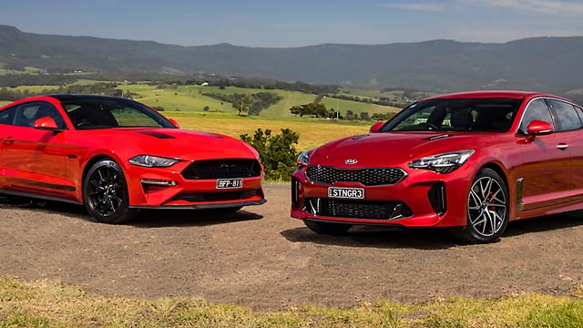 2021 Ford Mustang GT vs 2021 Kia Stinger 330S comparison