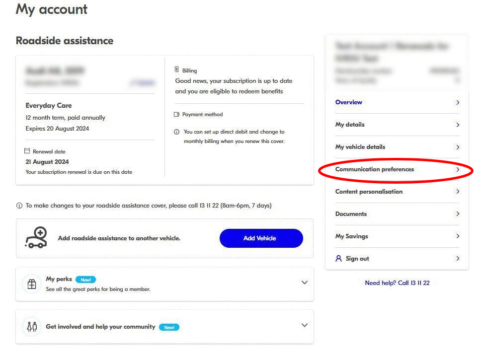 Open Road NRMA Magazine Preferences