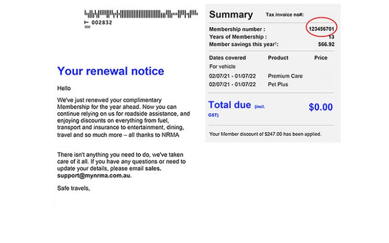 How do I find my membership number? | The NRMA